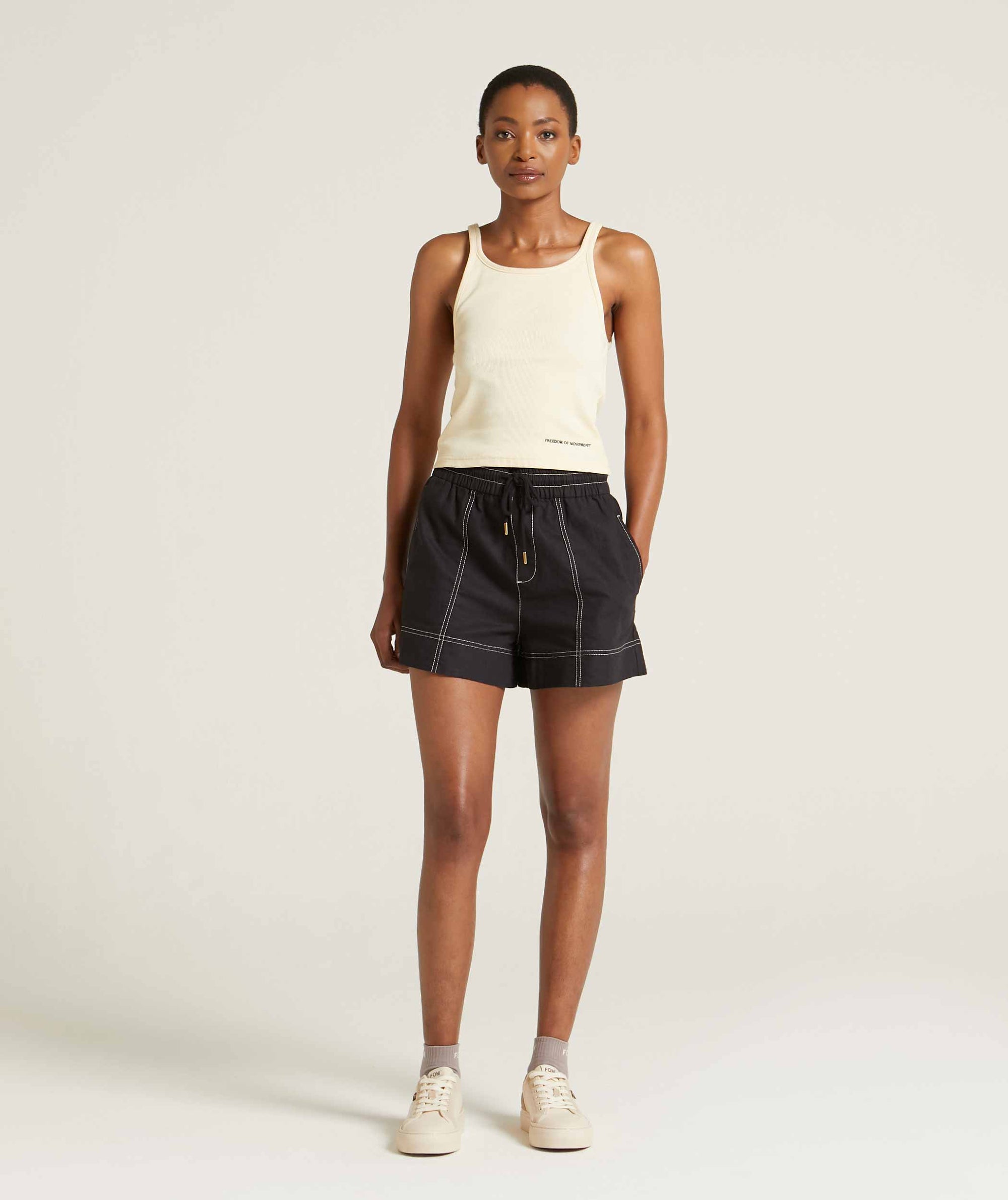 Ladies Fine Rib Tank Top - Pale Yellow | Women's Clothing | FOM SA