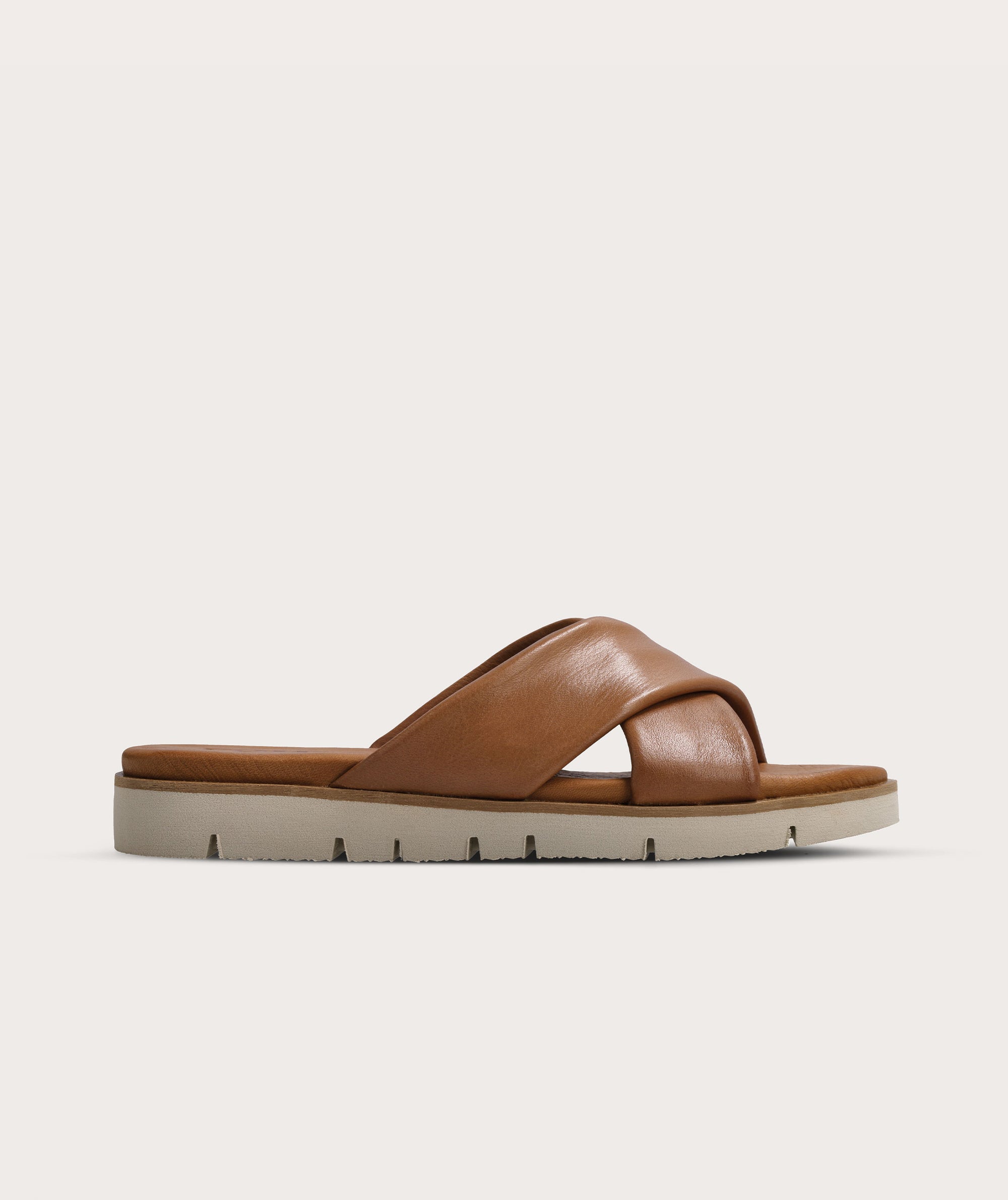 Ladies Crossover Sandal - Tan | Womens Shoes | FOM SA