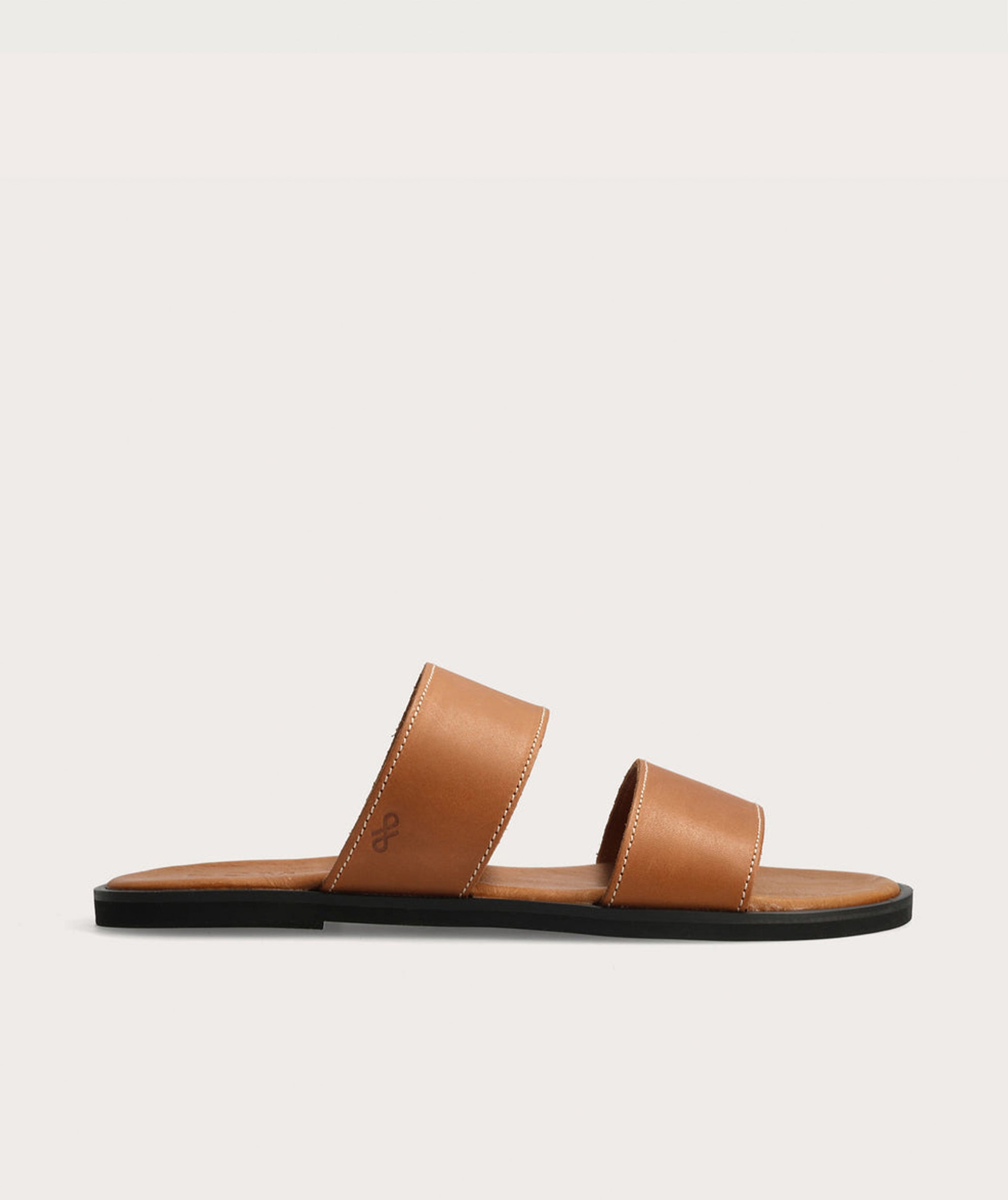 Double Strap Slide - Tan | Womens Shoes | FOM SA