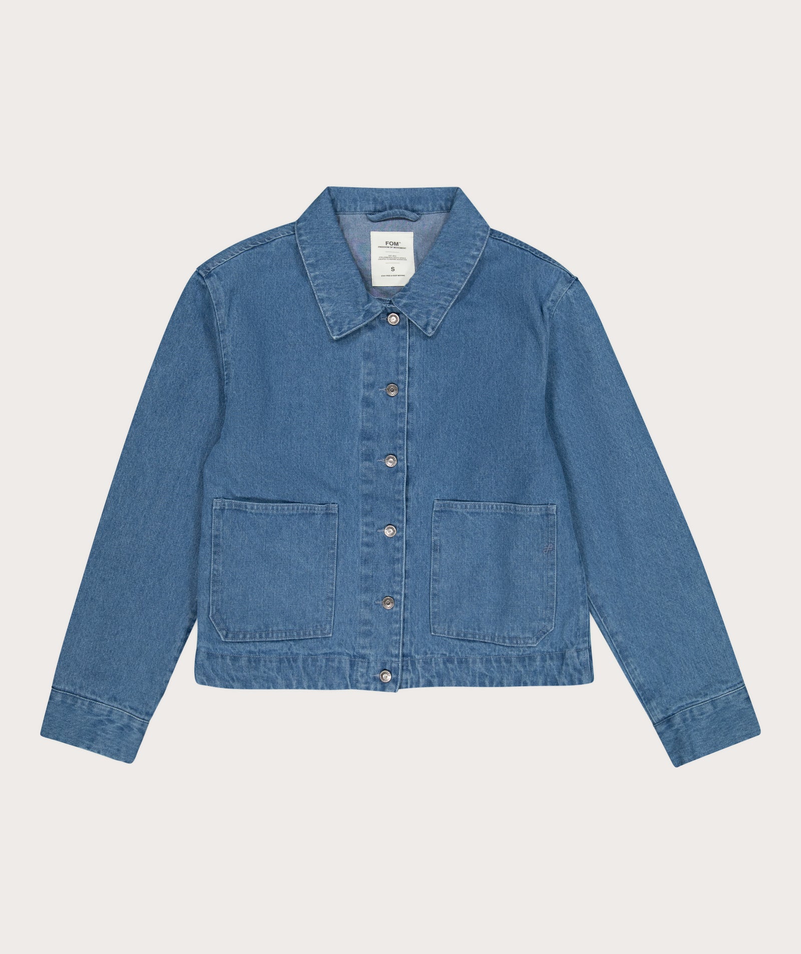 Ladies Cropped Denim Shacket - Indigo | Women's Clothing | FOM SA