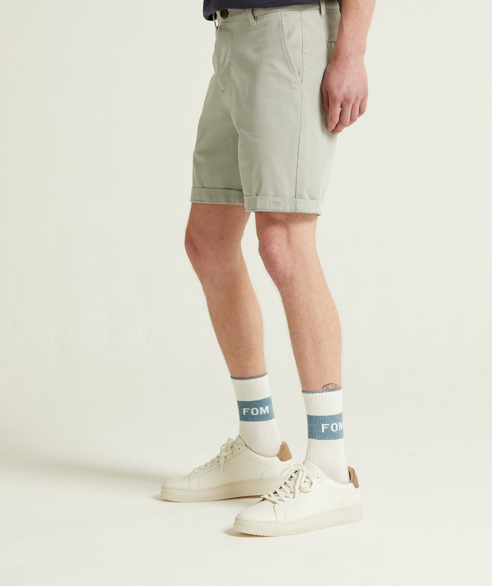 Mens Cotton Chino Shorts - Grey | Winter clothing | FOM SA