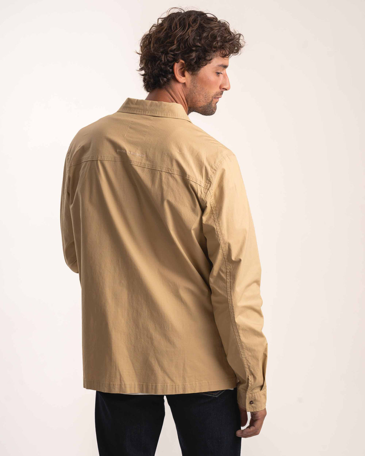 Mens Ripstop Lightweight Shacket - Stone | Tops | FOM SA