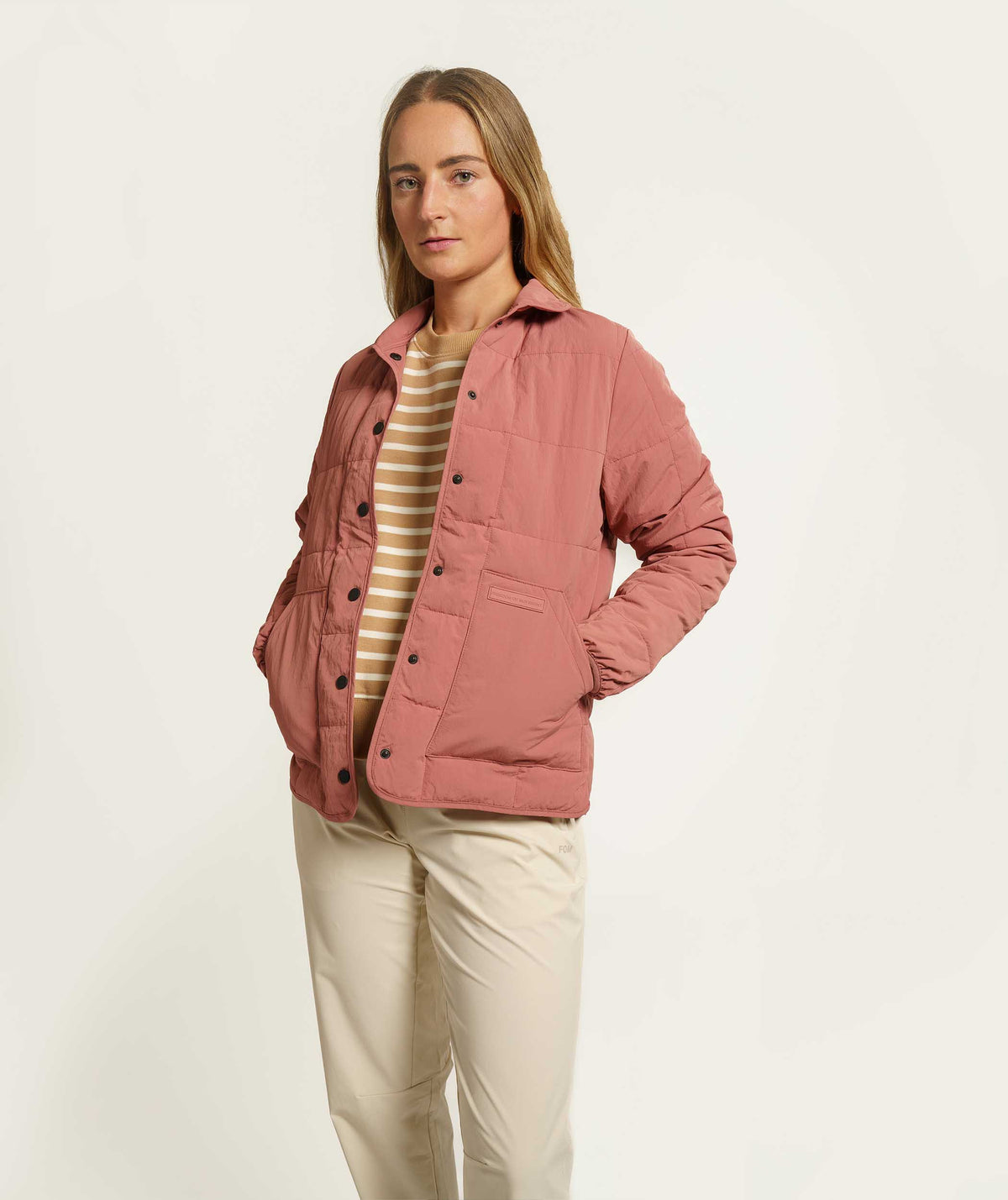 Ladies Quilted Puffer Jacket - Rose | Women's Clothing | FOM SA